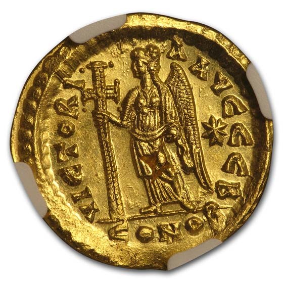 Buy Eastern Roman Gold Solidus Leo I (457-474 AD) MS NGC (Rotation) | APMEX