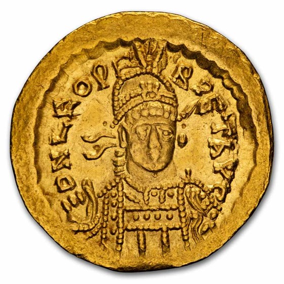 Buy 457-474 AD Roman Gold Solidus Leo I w/ Victory Ch XF | APMEX