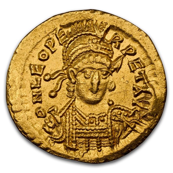 Buy 457-74 AD Roman Gold Solidus Leo I AU NGC (5/3) | APMEX