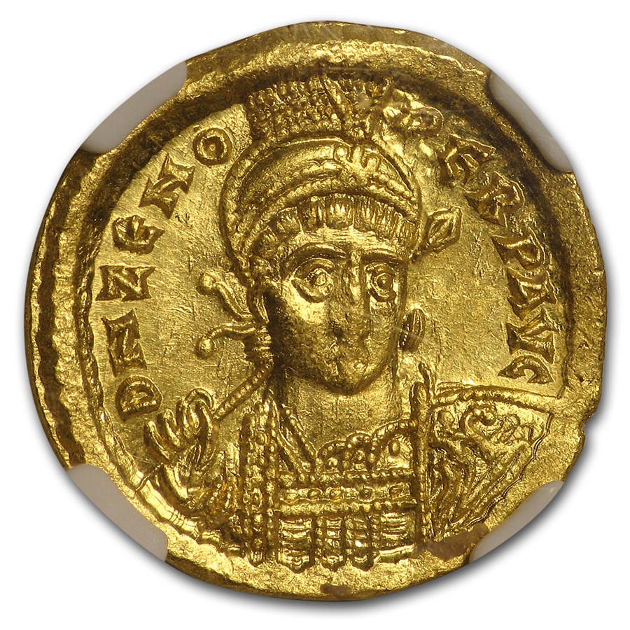 Buy Eastern Roman Gold Solidus Zeno (474-491 AD) Ch MS NGC | APMEX