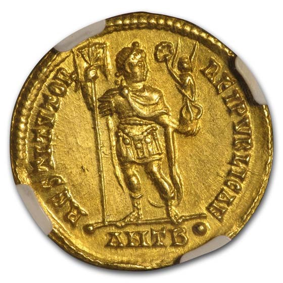 Buy Eastern Rome Gold Solidus Emperor Valens (364-78 AD) AU NGC | APMEX