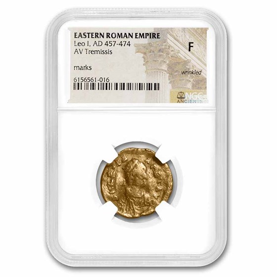Buy Eastern Rome Gold Tremissis Leo I 457-474 AD Fine NGC (RIC X 611 ...