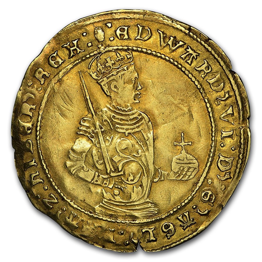 Buy England Gold Half Sovereign Edward VI (1551-53) AU-50 NGC | APMEX