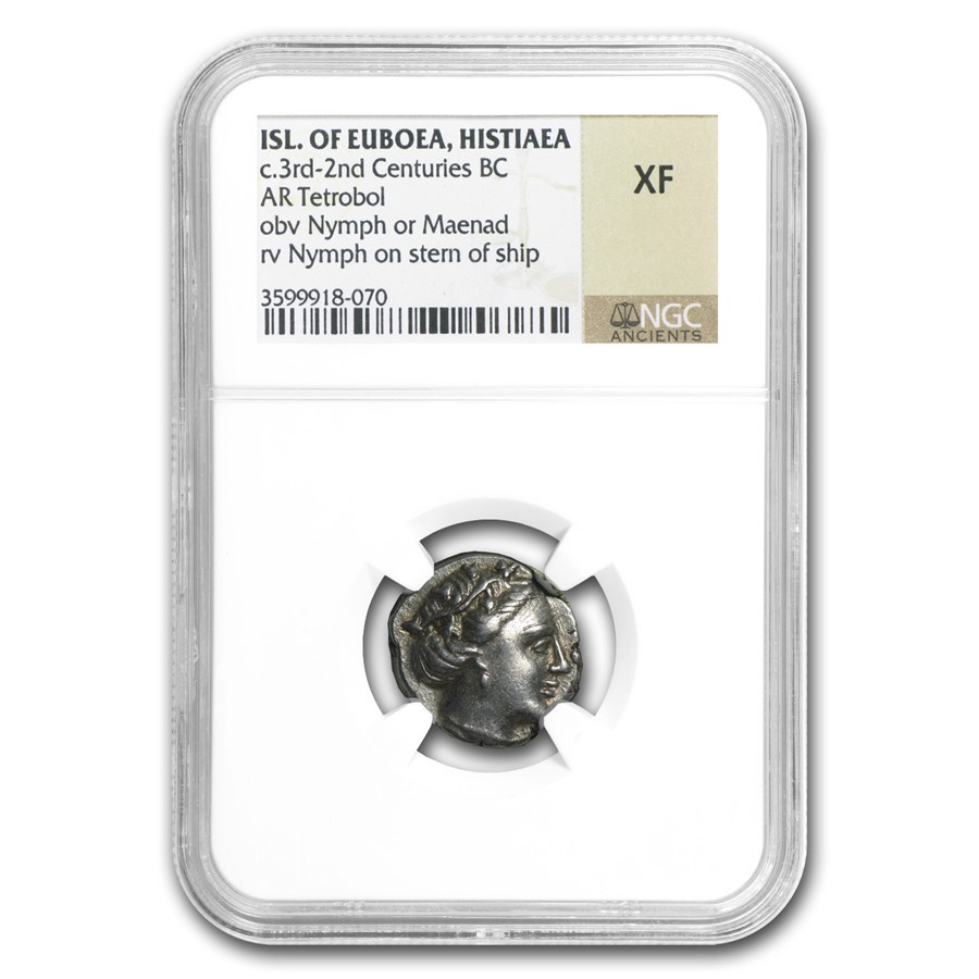 Buy Euboea Histiaea AR Tetrobol (3rd-2nd Cent. BC) XF NGC | APMEX