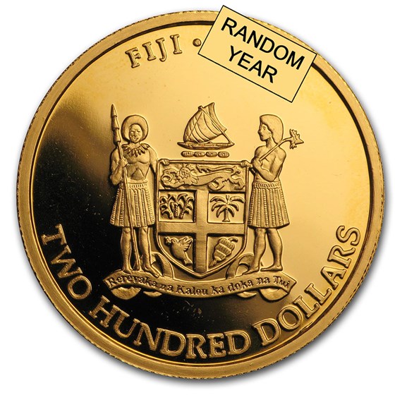 Buy Fiji 1 oz Gold $200 Taku BU (Random Year, No Assay) | APMEX