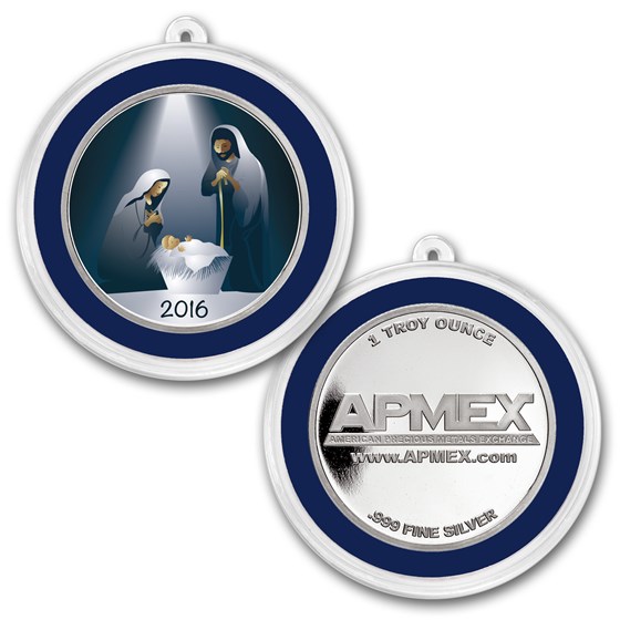 Buy Five-Piece Nativity Box Set of 1 oz Silver APMEXclusive® Rounds | APMEX