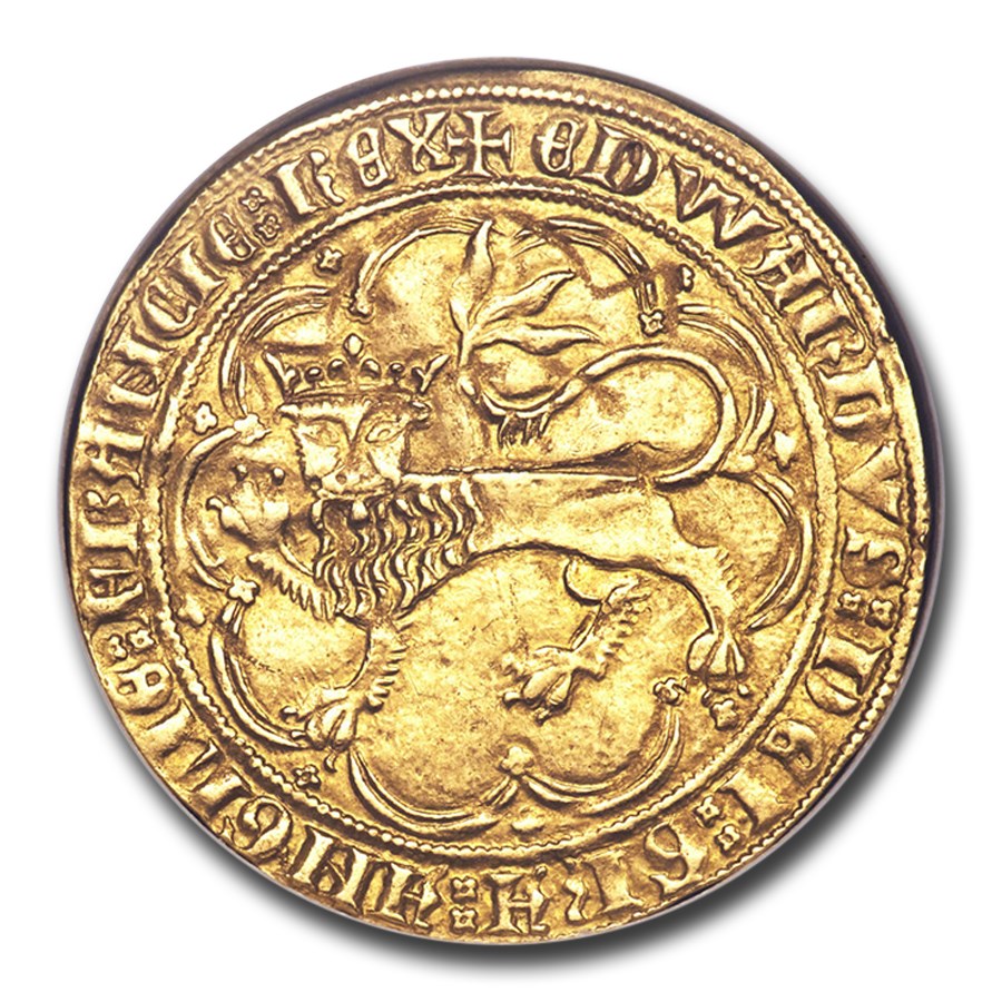Buy France Anglo AV Leopard d'Or Edward III (1327-77) AU-55 NGC | APMEX