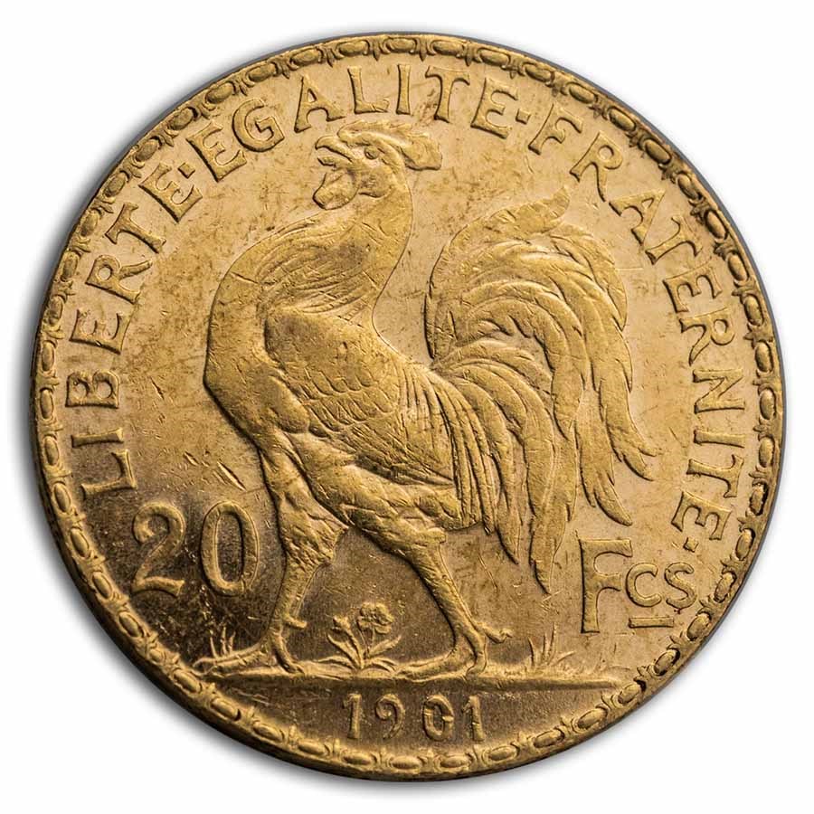 Buy France Gold 20 Francs French Rooster Coin (1899-1914) AU | APMEX