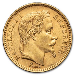 Buy France Gold 20 Francs Napoleon III – Wholesale | APMEX
