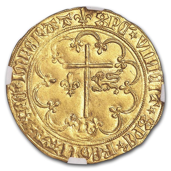 Buy France Gold AV Salut d'Or Henry VI (1422-1453 AD) MS-63 NGC | APMEX