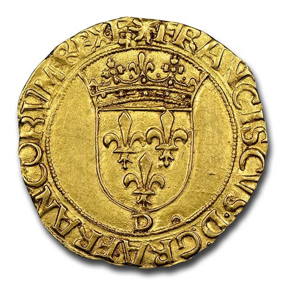 Buy France Gold Ecu d'Or a la cross François I (1515-47) MS-63 NGC | APMEX