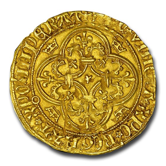 Buy France Gold Ecu d'Or Charles VI (1380-1422 AD) MS-64 NGC | APMEX