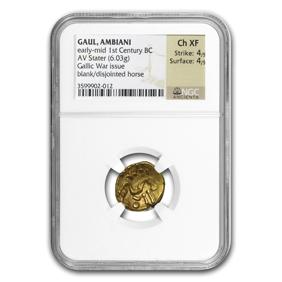 Buy Gaul Ambiani AV Gold Stater Ch XF NGC (1st Century BC) | APMEX
