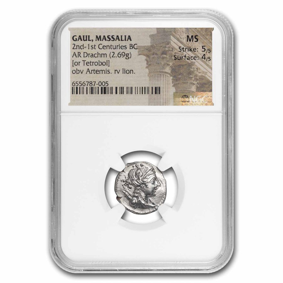 Buy 200-100 BC Gaul, Massalia AR Silver Drachm MS | APMEX