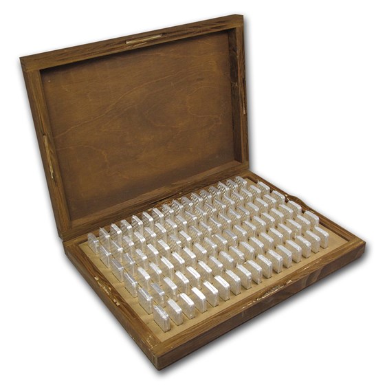 Buy Geiger Edelmetalle Wood Storage Box for 100 gram Silver Bars | APMEX