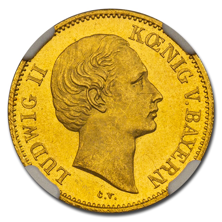 Buy German Bavaria Gold Medal Ludwig II (1864-1886) MS-64 NGC | APMEX