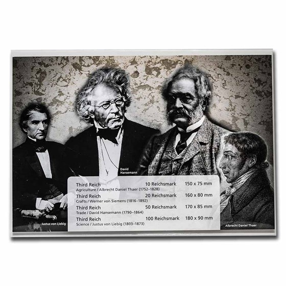 Buy Third Reich Banknotes 10-100 Mark 4 Banknote Set | APMEX