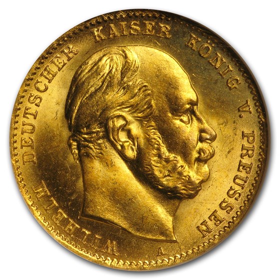 Buy Germany Gold 10 Marks Prussia (1872-1873) MS-67 NGC | APMEX