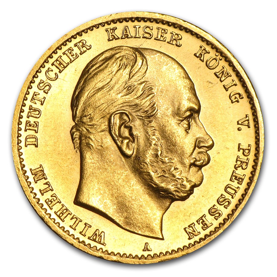 Buy Germany Gold 10 Marks Prussia (1872-1910) BU | APMEX