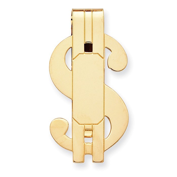 Buy Gold-plated Polished Dollar Sign Money Clip | APMEX