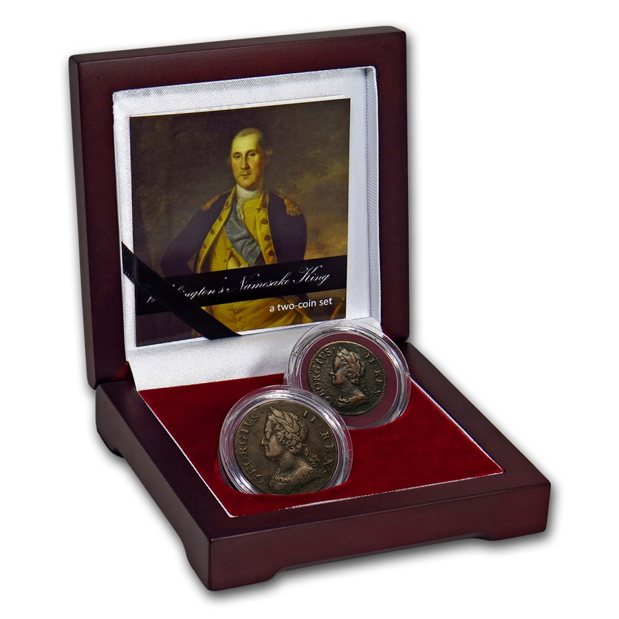 Buy Great Britain 2-Coin Set George II: Washington's Namesake King | APMEX