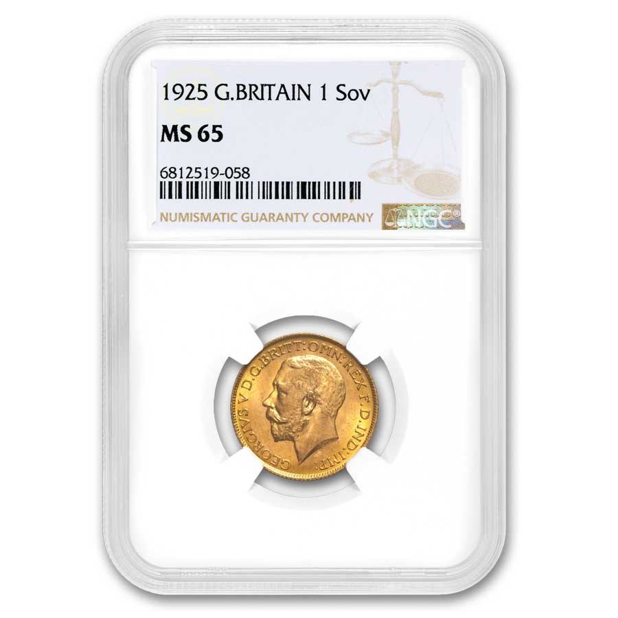 Great Britain Gold Sovereign Coins MS-65 PCGS/NGC (Random Year)