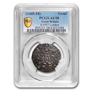 Buy Great Britain Silver Groat Henry VI (1445-1454 AD) AU-58 PCGS | APMEX
