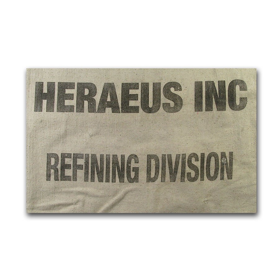 Buy Heraeus Inc - Refining Division Canvas Bag (USED) | APMEX