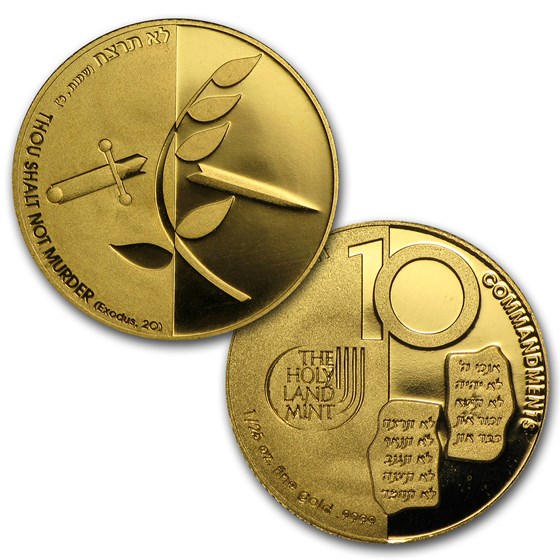 Buy Holy Land Mint 10-Coin 1/25 oz Gold 10 Commandments Set | APMEX