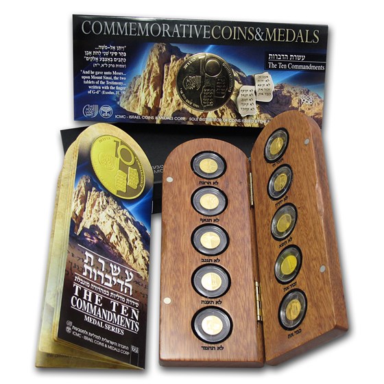 Buy Holy Land Mint 10-Coin 1/25 oz Gold 10 Commandments Set | APMEX