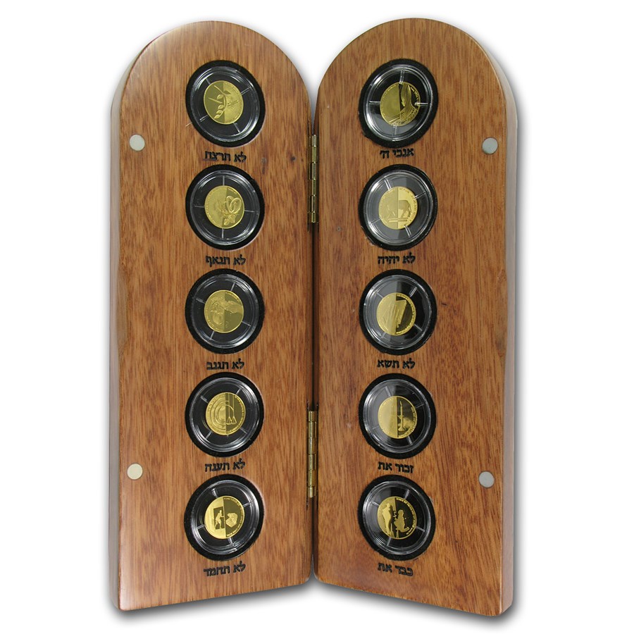 Buy Holy Land Mint 10-Coin 1/25 oz Gold 10 Commandments Set | APMEX