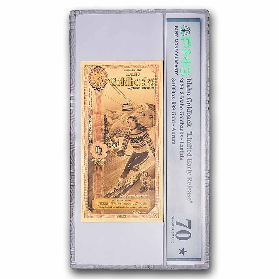Buy Idaho 3 Goldback 24k Gold PCGS 70 Limited ER | APMEX