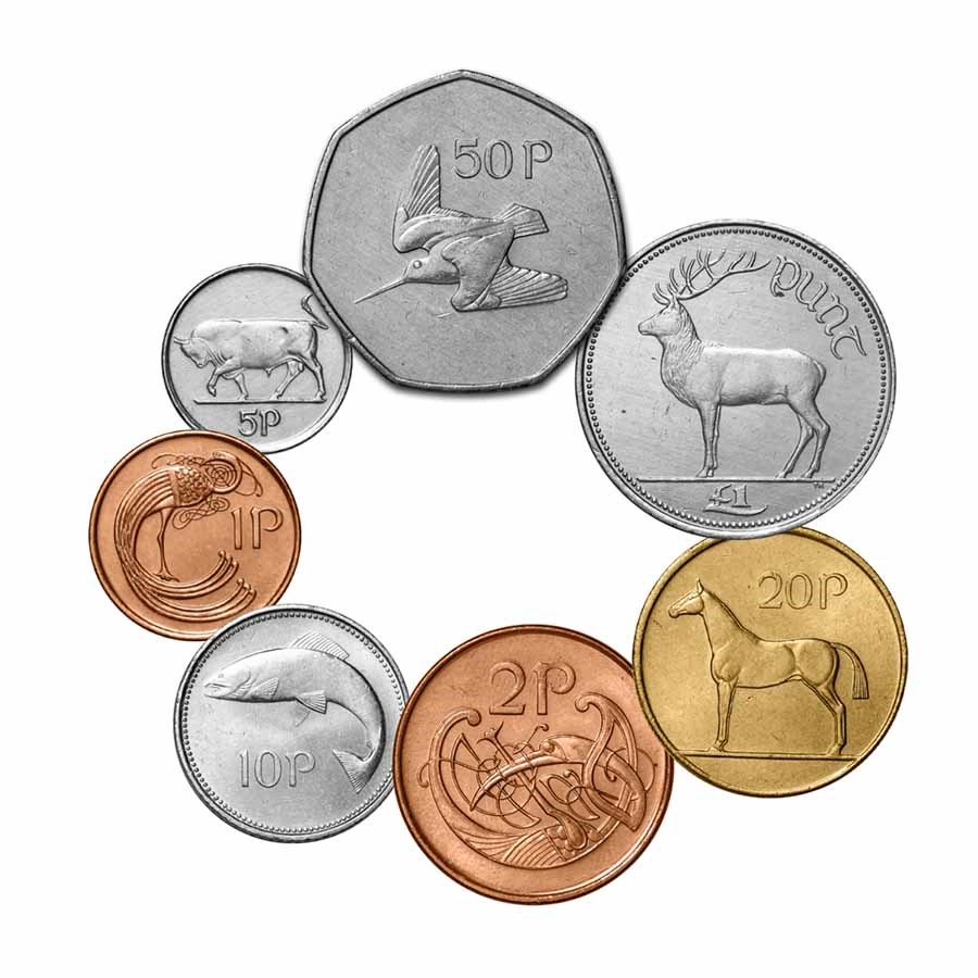 Buy Ireland Pre-Euro 7-Coin Set BU (No Card) | APMEX