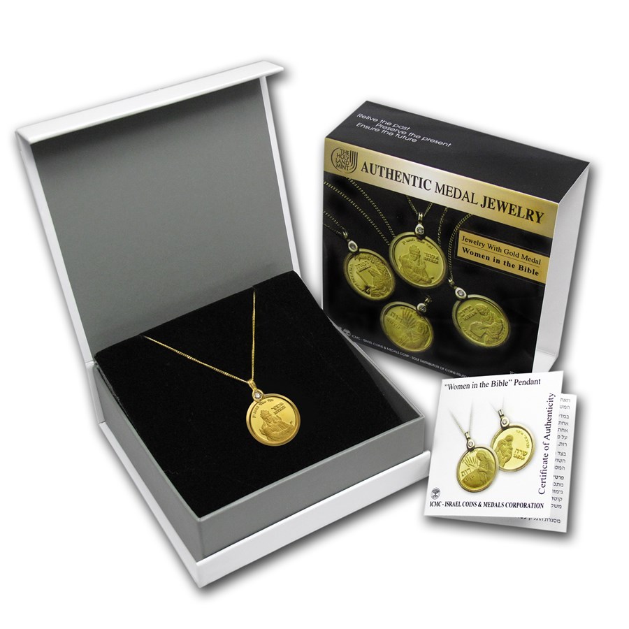 Buy Israel Queen Esther Gold Medal with Pendant (AGW .0729) | APMEX