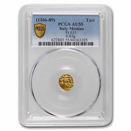 Buy Italy-Messina Gold Tari (1166-1189 AD) AU-55 PCGS (Crusades) | APMEX