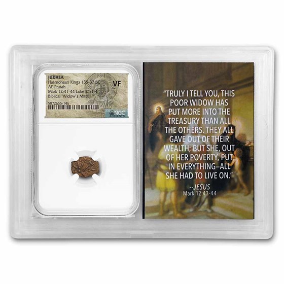 Buy Judaea Hasmonean Kings (135-37 BC) Widow's Mite VF NGC (Vault) | APMEX