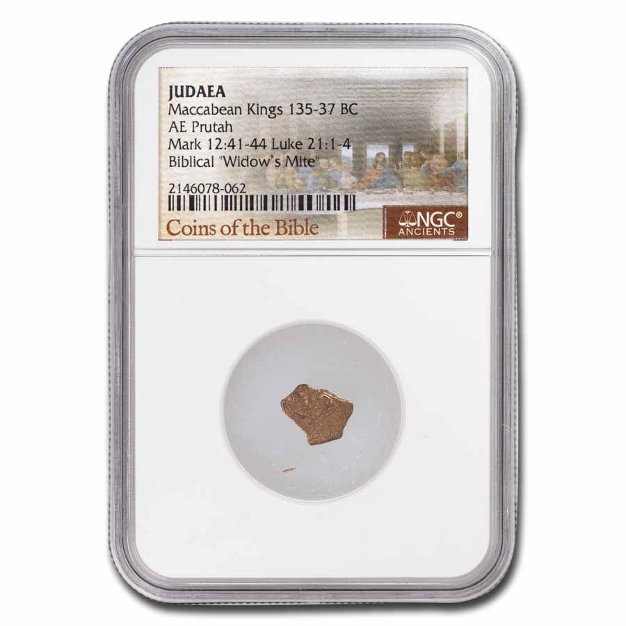 Judaea Widow's Mite Maccabean Kings (135-37 BC) NGC