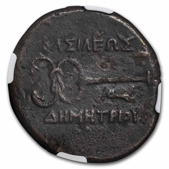 Buy Kingdom of Bactria Demetrius I AE 30 (200-185 BC) Ch VF NGC | APMEX