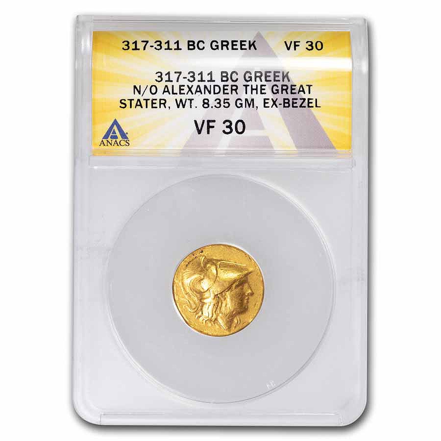 Kingdom of Macedon AV Stater Alexander III 317-311 BC VF-30 ANACS