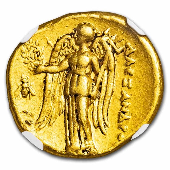 Kingdom of Macedon Gold Stater Alexander III 336-323 BC Ch VF NGC