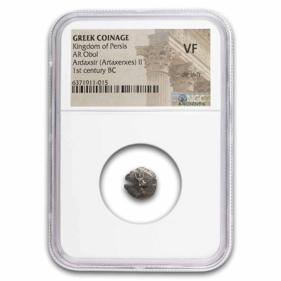 Kingdom of Persis AR Obol Ardaxsir II (1st Cent AD) VF NGC