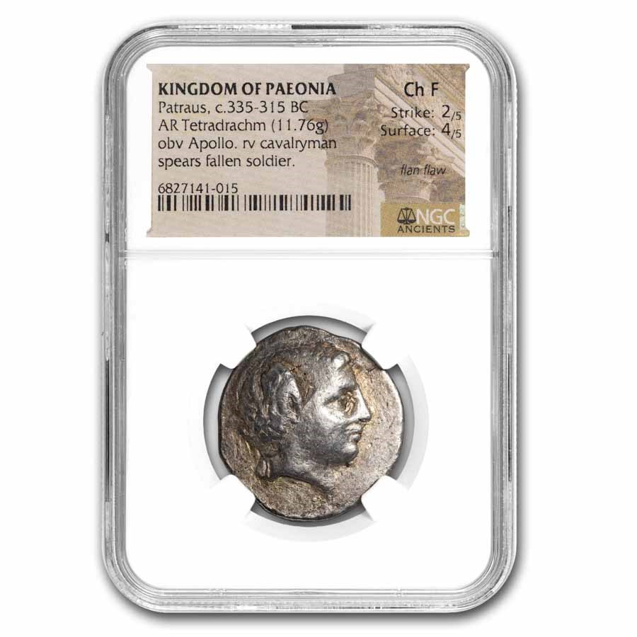 Kings of Paeonia, Patraus AR Tetradrachm (335-315 BC) Ch Fine NGC