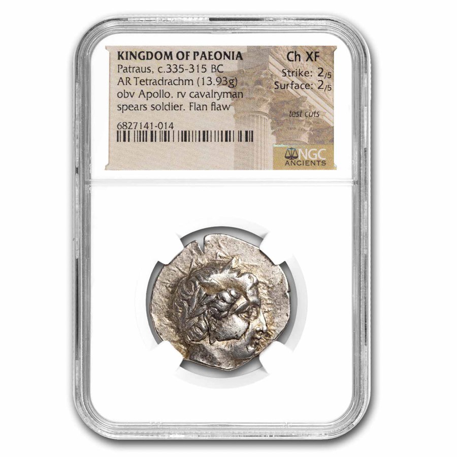 Buy 335-315 BC Paeonia, Patraus AR Tetradrachm Ch XF | APMEX