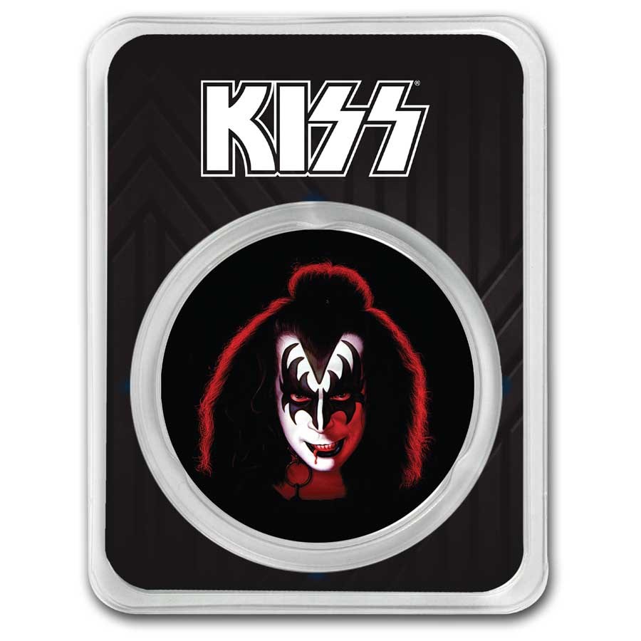 Buy KISS 1 oz Silver Colorized Red Demon in TEP | APMEX