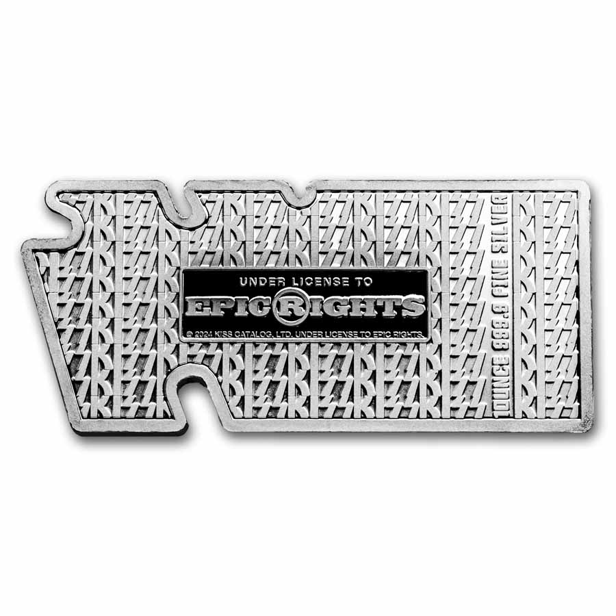 APMEX - KISS 1 oz Silver KISS Shaped Logo (Coin Only)