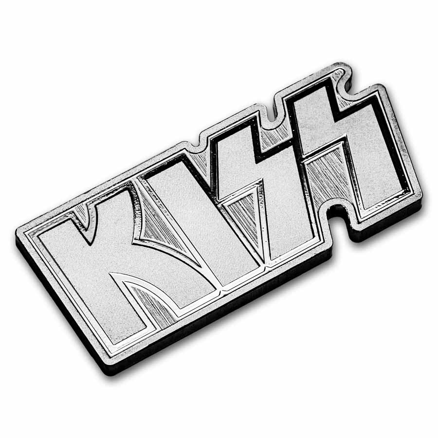 APMEX - KISS 1 oz Silver KISS Shaped Logo (Coin Only)