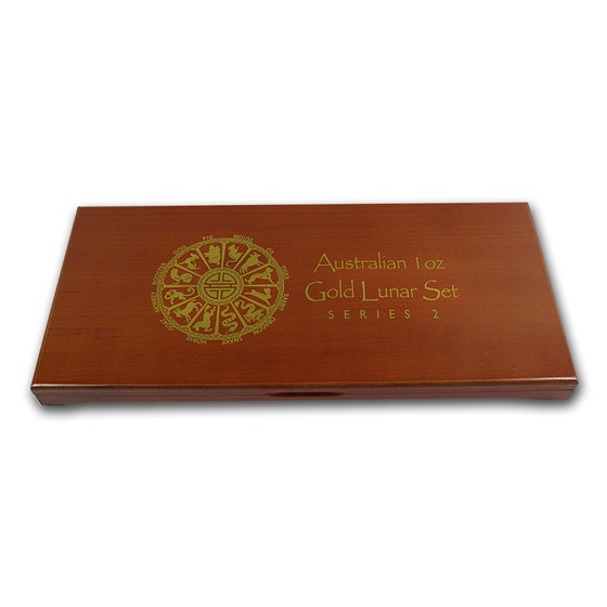Buy Lunar Series II (1 oz Gold) Wood Presentation Box | APMEX