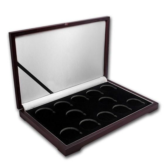 Buy Lunar Series II (2 oz Silver) 12 coin Wood Presentation Box | APMEX