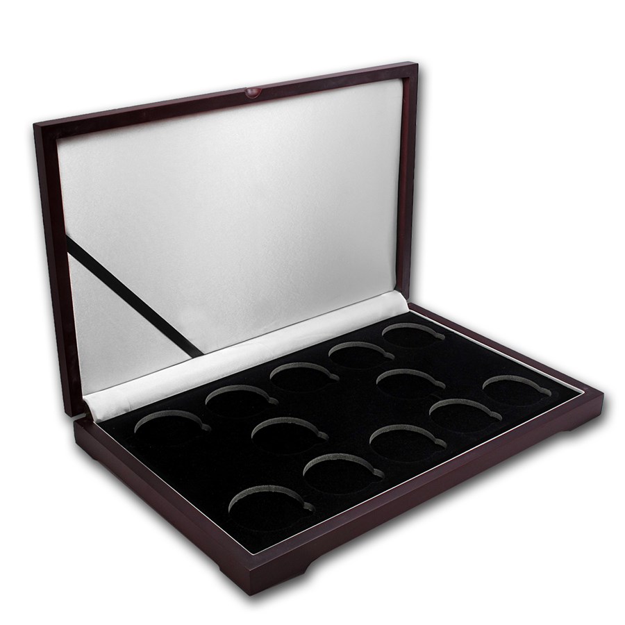 Buy Lunar Series II (2 oz Silver) 12 coin Wood Presentation Box | APMEX
