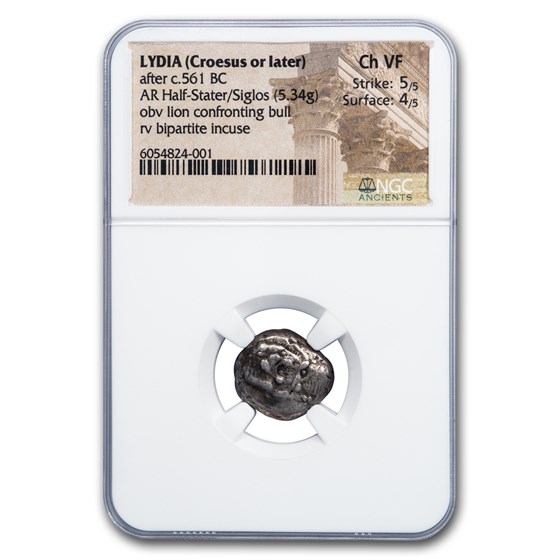 Buy Lydia AR Silver Half-Stater (after 561) BC Ch VF NGC | APMEX